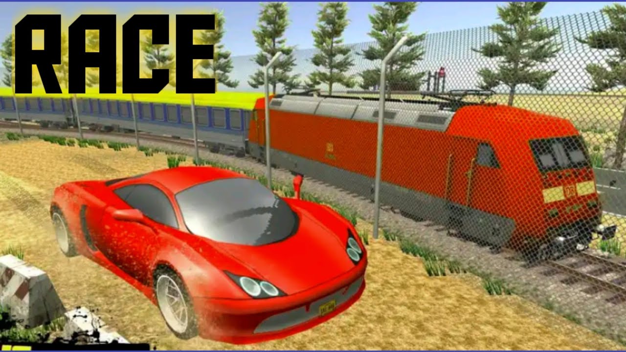 Top Train vs car Race || New Car vs train Racing Game 2020 || Train ...