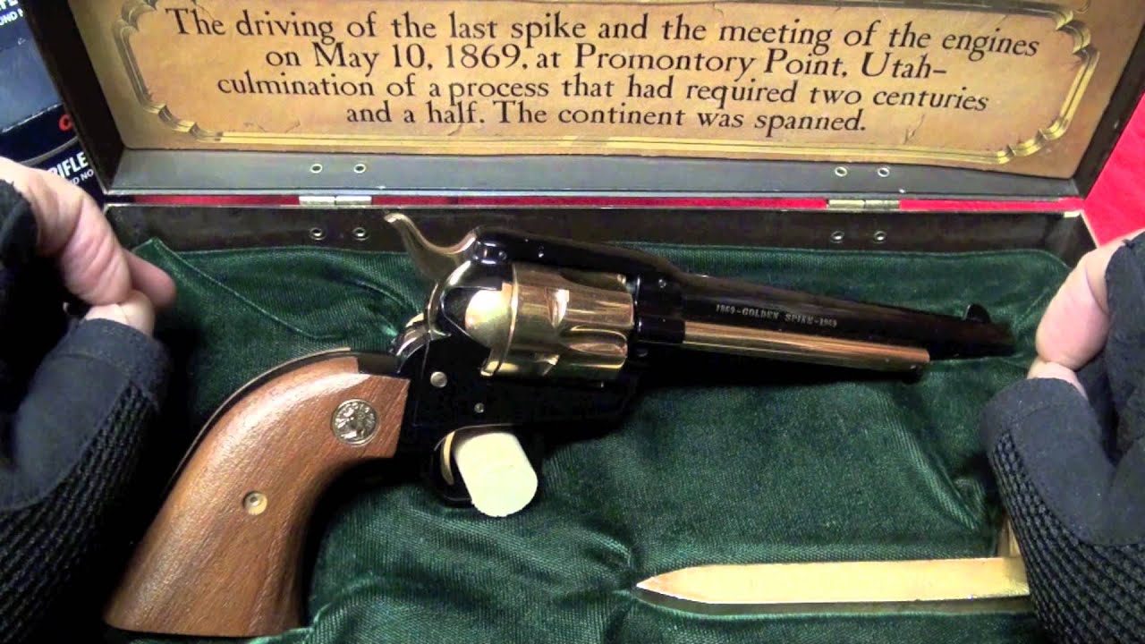 Colt Frontier Scout .22LR "Golden Spike" Revolver - YouTube