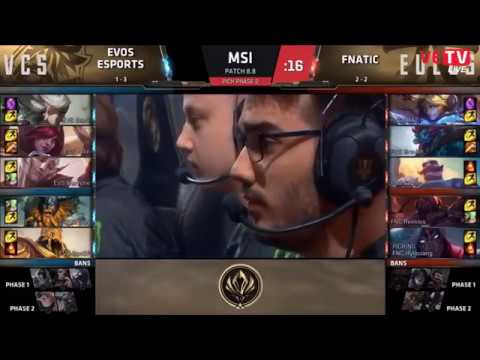MSI 2018 | Highlight Evos vs FNC | Stark hơn top FNC 200 lính vẫn không có chiến thắng cho Evos ...