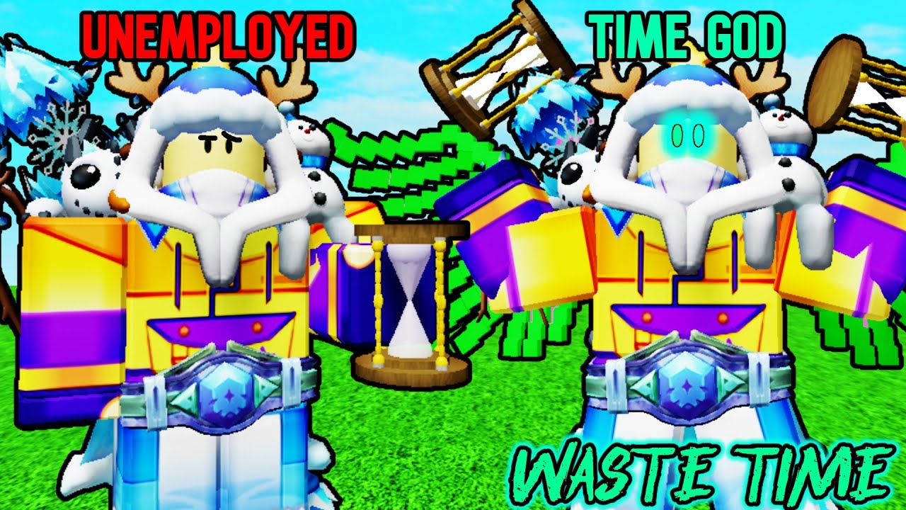 Roblox WASTE TIME To Become TIME GOD - YouTube
