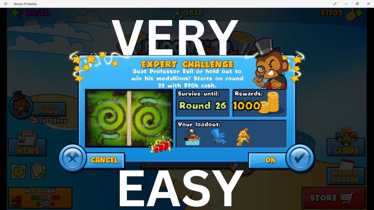 How to beat professor evil : balloon td battles - YouTube