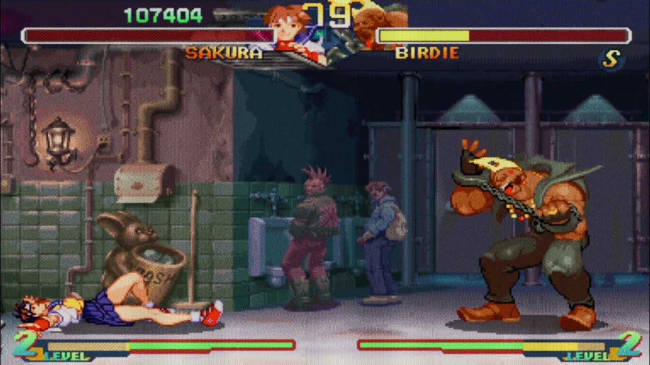 リベンジ【Ryona】さくらvsバーディー リョナ対戦 ストリートファイターZERO2 Street Fighter 2 - YouTube