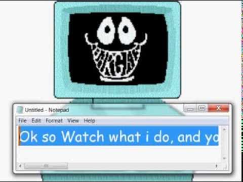 How to make your computer say things and/or Fake Error Message - YouTube