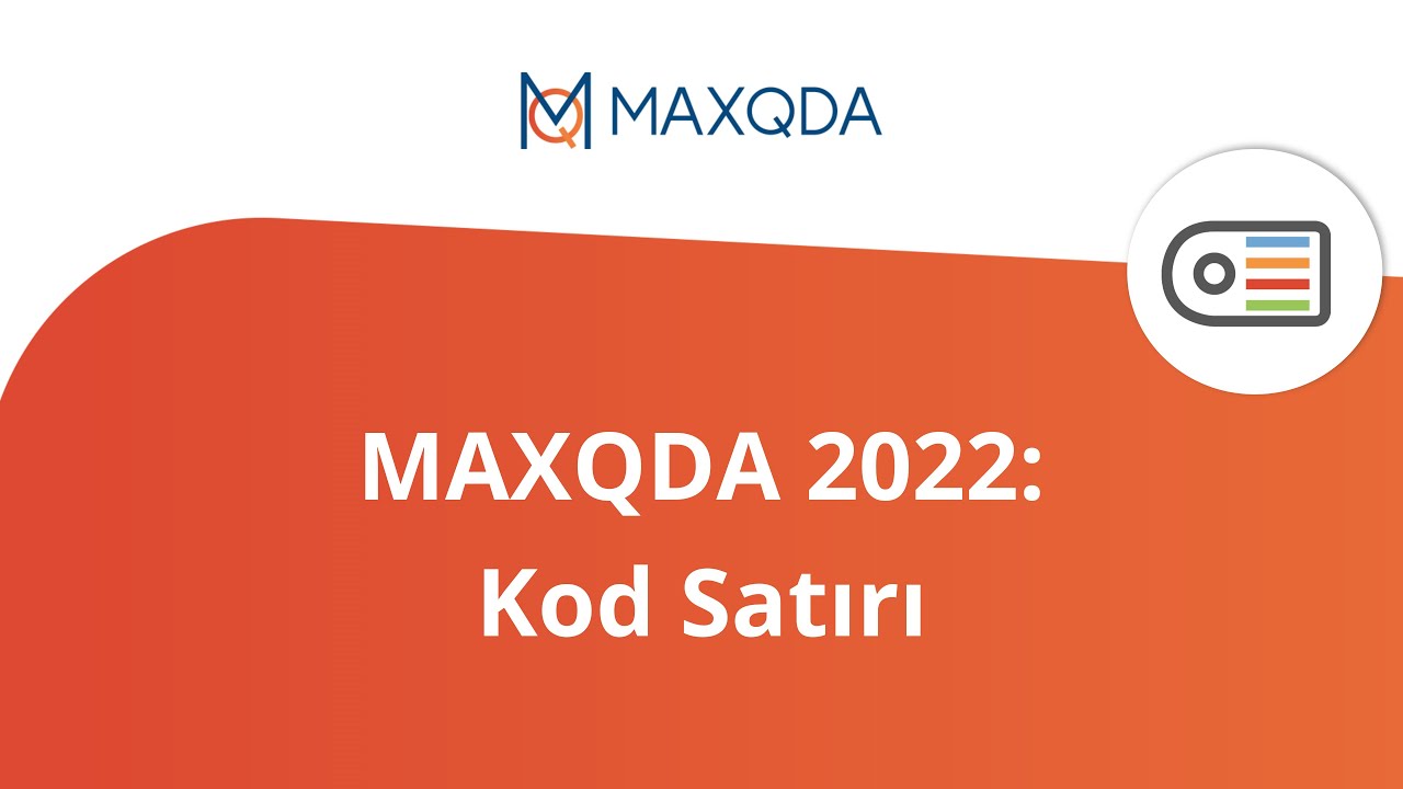 MAXQDA 2022: Kod Satırı - YouTube