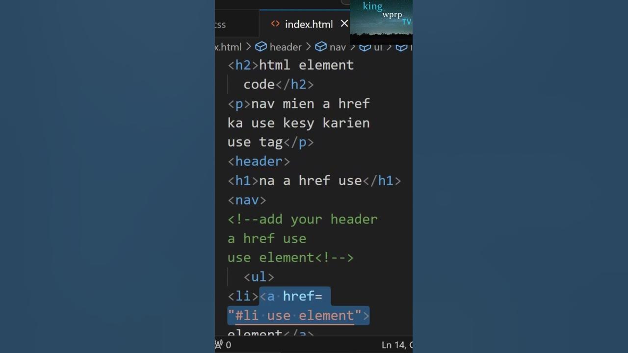 Html Tutorial L Html Element Reference Nav Mein A Href Kasy Use Kartay Hien Htmltutorial