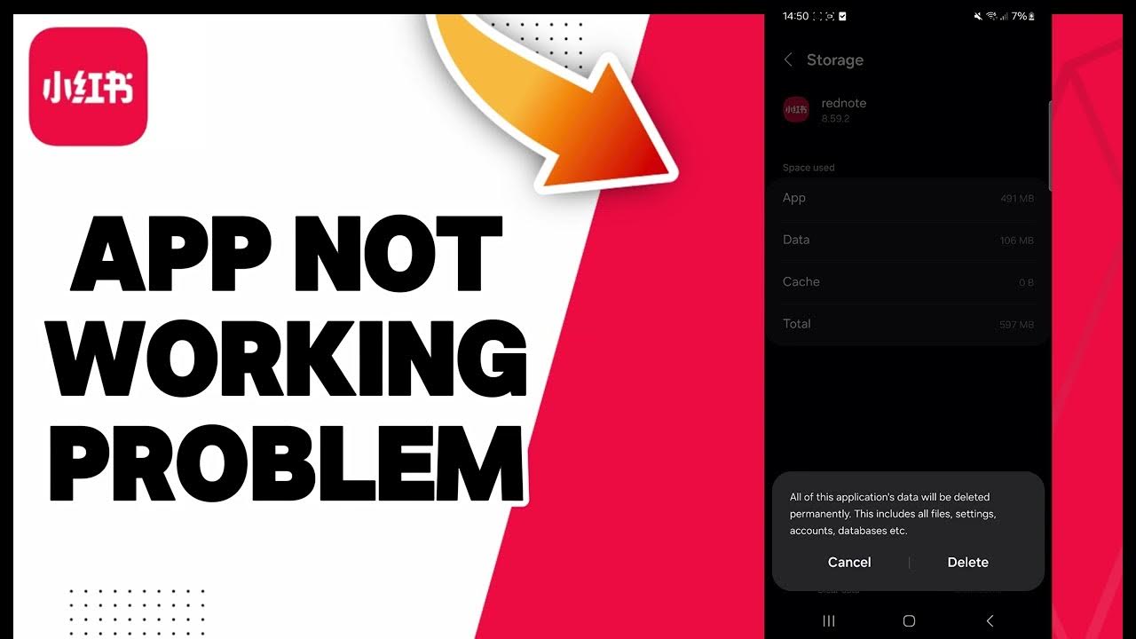 HOW TO FIX REDNOTE APP NOT WORKING PROBLEM - YouTube