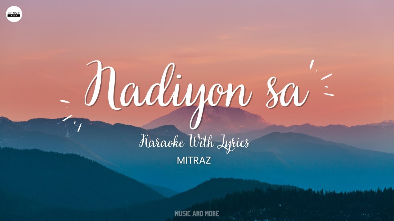 MITRAZ - Nadiyon Sa Karaoke With Lyrics - YouTube