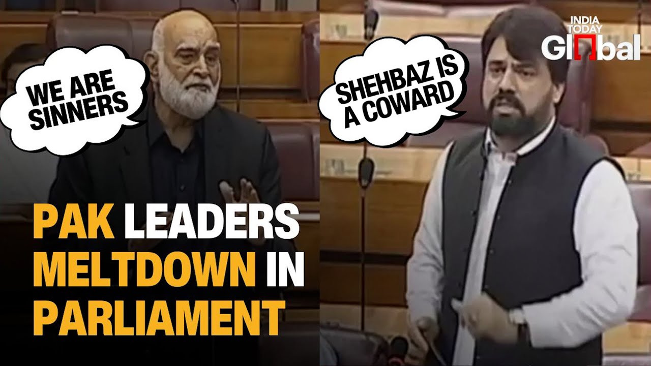 Pak Leaders Cry & Fight in Parliament | PM Called Coward, MPs Break ...