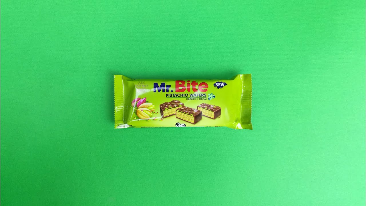 TOREN Mr Bite PISTACHIO WAFERS - YouTube