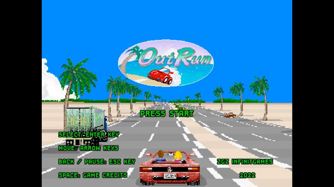 OutRun 1986 game based from scratch - Original Mode! - YouTube