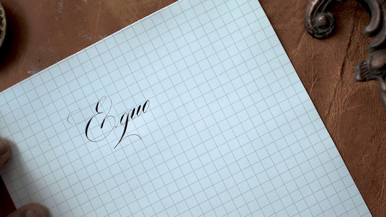 Calligraphy : Writing the very relevant word "Equality" - YouTube