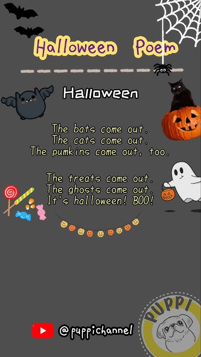 Halloween Poem| Chant |Rhymes | for kids #halloweenfun #halloweenpoem # ...