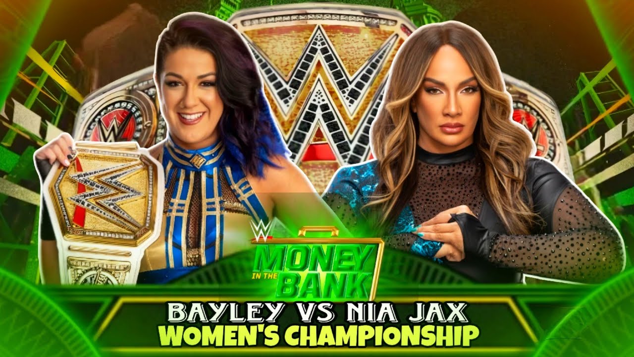 Bayley vs Nia Jax Women's Championship Full Match WWE Money In The Bank ...