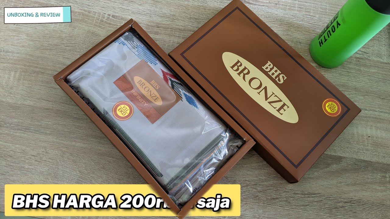 UNBOXING & REVIEW//SARUNG BHS INFINITY KEMBANG BRONZE - YouTube