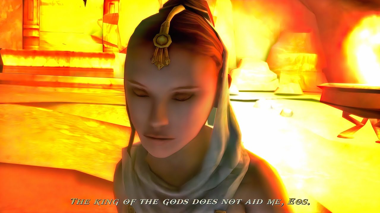 God of War: Chains of Olympus remastered 4K #3 - Eos, Helios reflect, Light beam statues puzzle ...