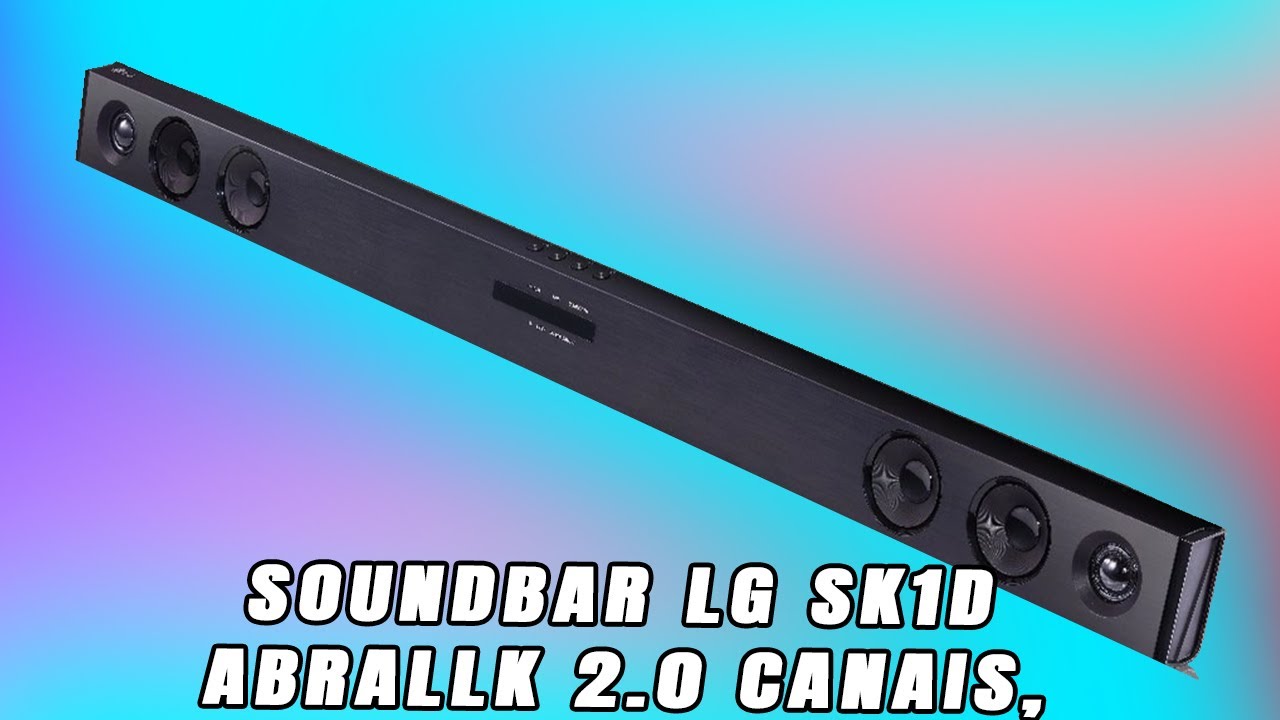 Soundbar LG SK1D ABRALLK 2 0 canais 100W Bluetooth USB e Sound Sync ...
