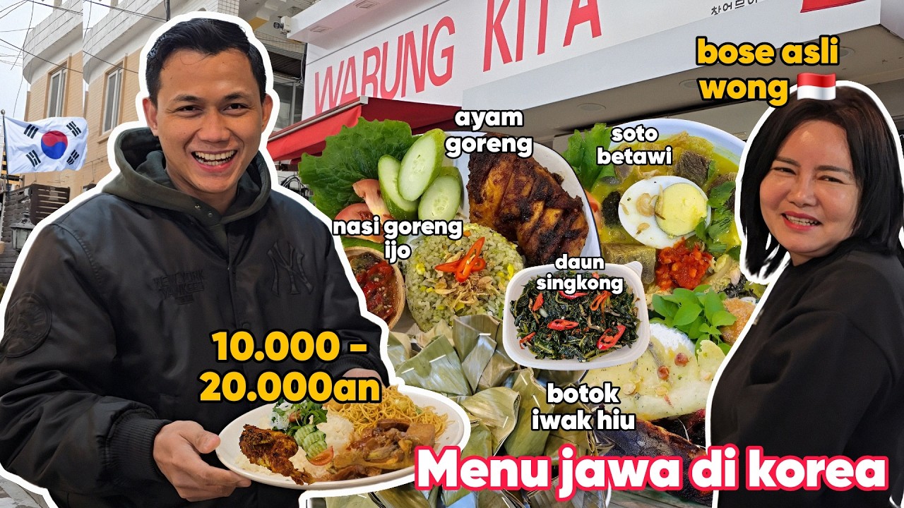 CEWEK JAWA JADI BOS WARUNG NASI CAMPUR DI KOREA - YouTube