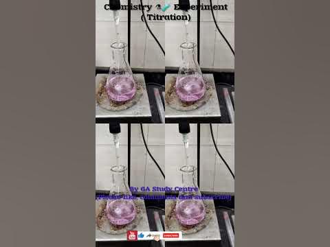 Chemistry experiment 🧪 | Titration set up | #chemistry #experiment # ...
