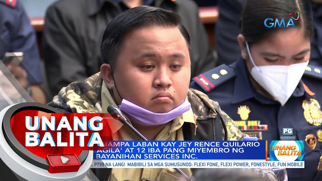 21 kaso, isinampa laban kay Jey Rence Quilario o 'Senior Agila' at 12 iba pang miyembro ng SBSI ...