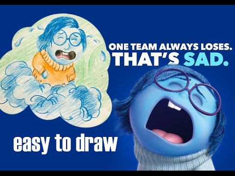 How to draw SADNESS Inside and out - YouTube