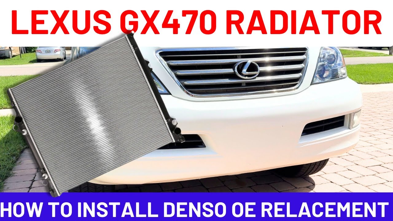 How to Replace Lexus GX470 Radiator - YouTube