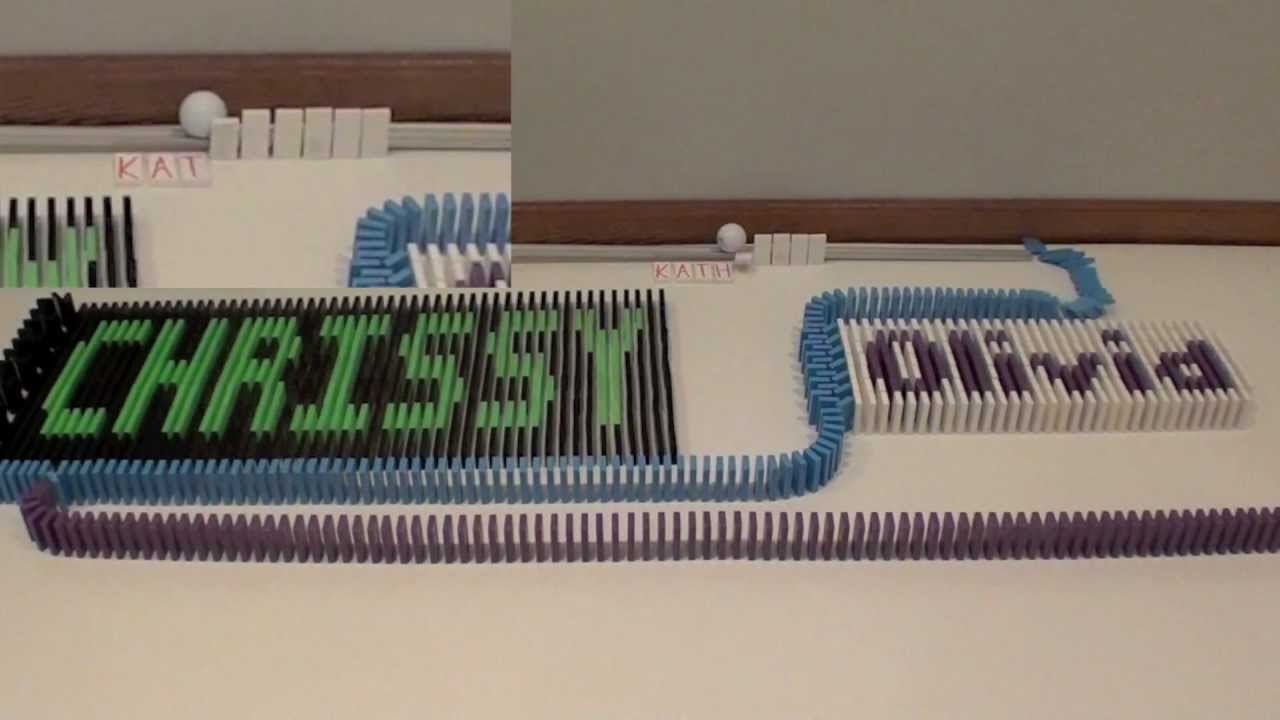 Names Project for English!!! ~ 11,500 Dominoes - YouTube