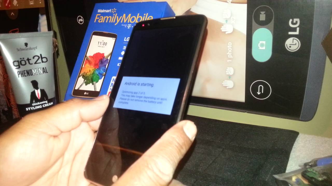 Hard Reset LG Stylo 2 PLUS model K550 Family Mobile t-mobile - YouTube