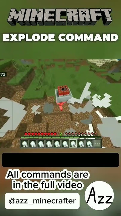 [Minecraft] Explode commands #minecraft#tnt#explore#command#shorts#minecraftshorts#tutorial ...
