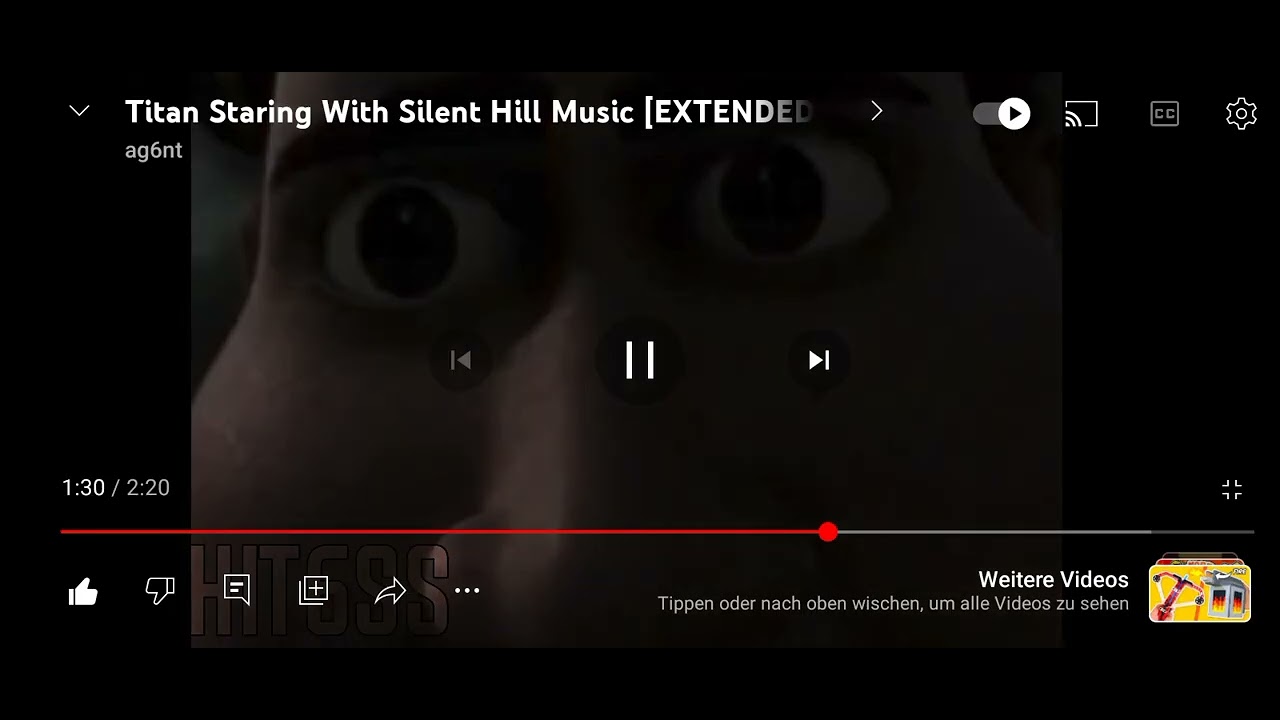 titan staring with silent hill music - YouTube