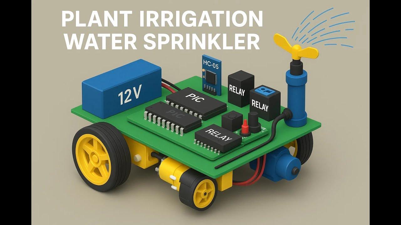 Plant Irrigation Pesticides Sprinkler Robot 🤖 Controlling Through ...