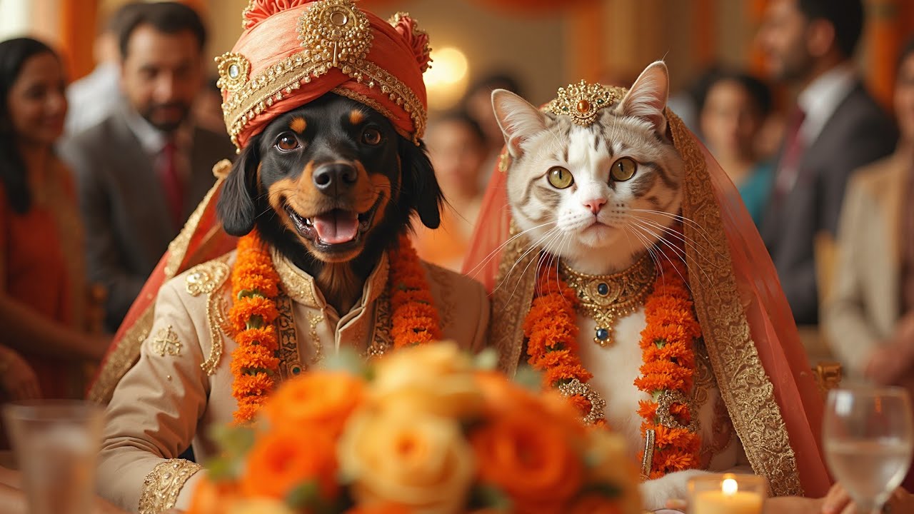 Cat Marriage with Dog | Dog and Cat Marriage - YouTube