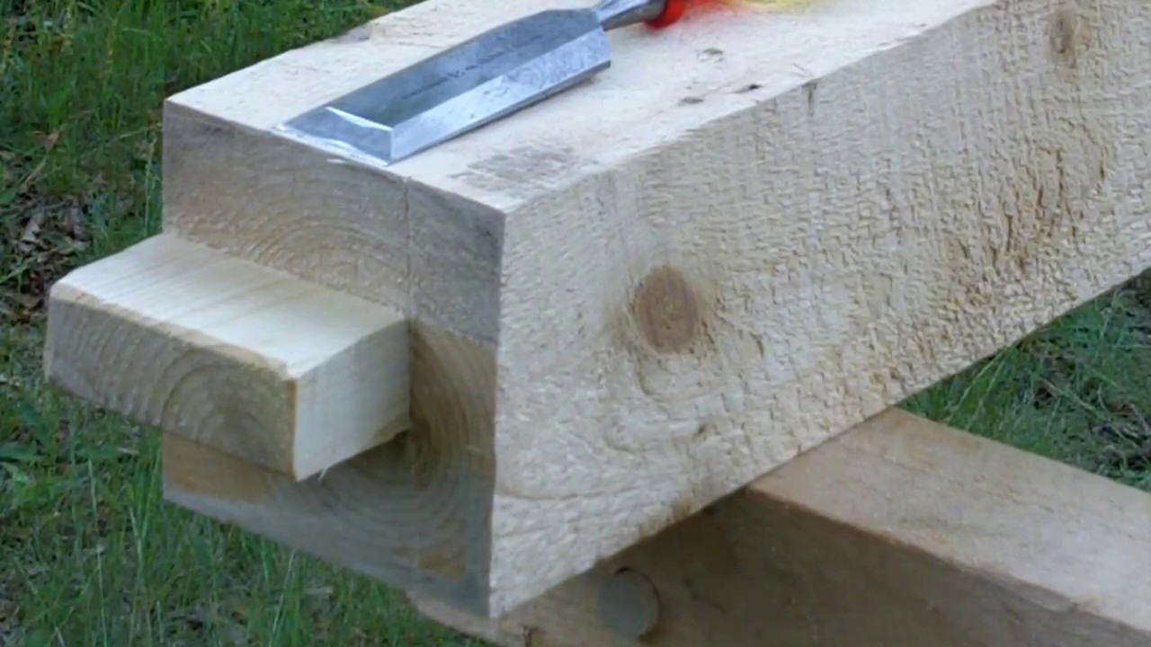 Timber Frame Shed - Making the Short Sills - YouTube