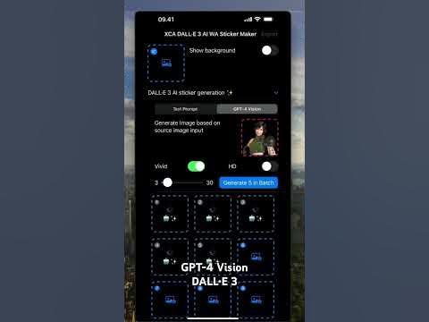 Build GPT-4 Vision & DALL•E 3 AI Sticker SwiftUI iOS App #iosdevelopment #swiftui #gpt4 #dalle3 ...