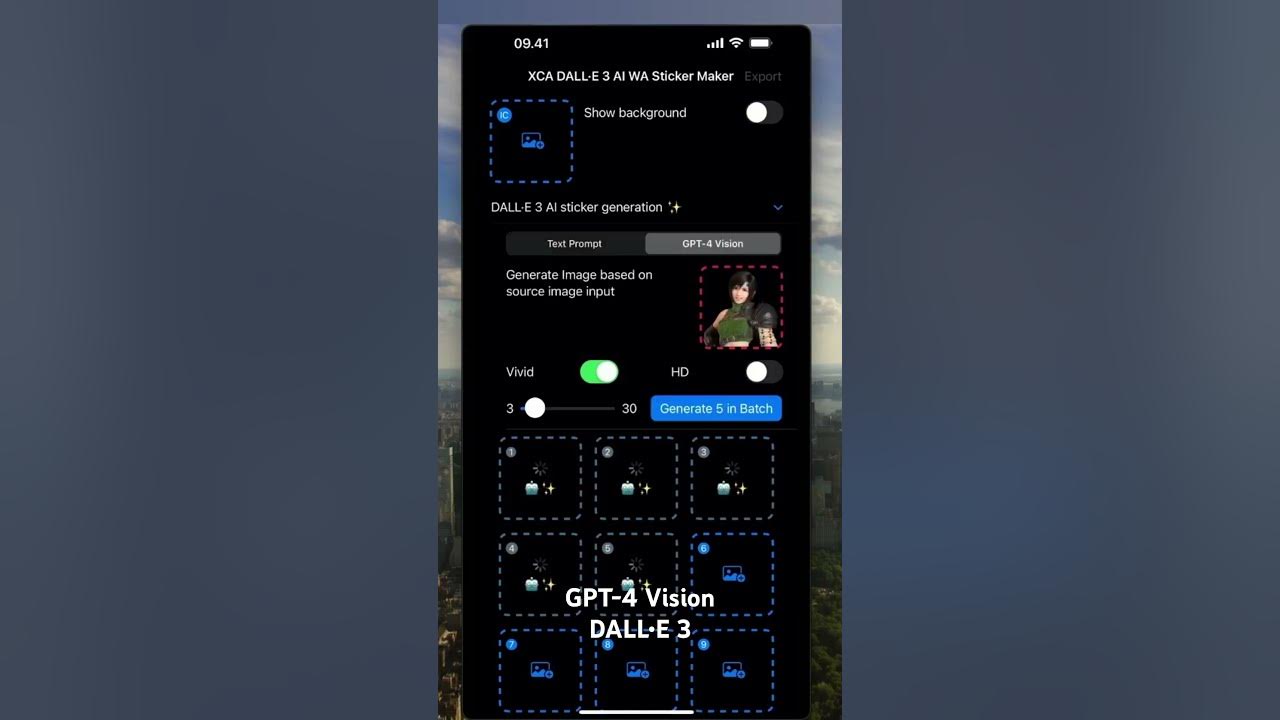 Build GPT-4 Vision & DALL•E 3 AI Sticker SwiftUI iOS App #iosdevelopment #swiftui #gpt4 #dalle3 ...