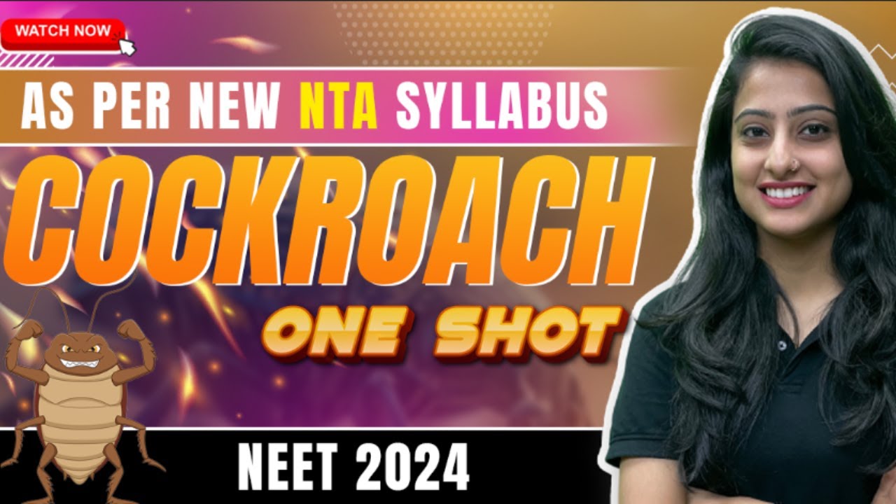 Cockroach in One Shot | NEET 2024 | Latest NMC Syllabus - YouTube
