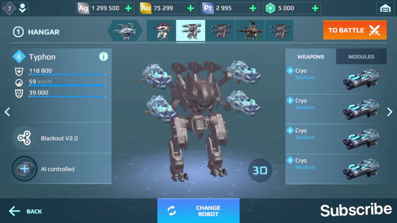 War Robots New Meta Typhon preview - YouTube