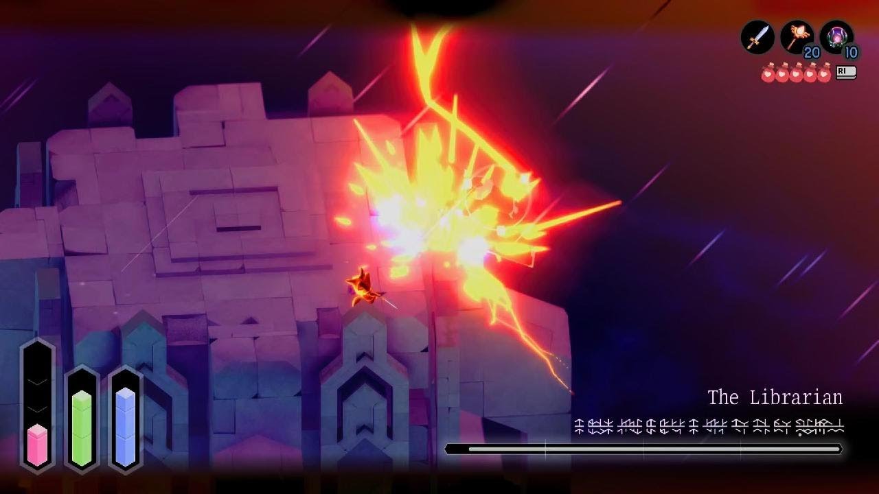 Tunic librarian fight caused me to lower the difficulty - YouTube