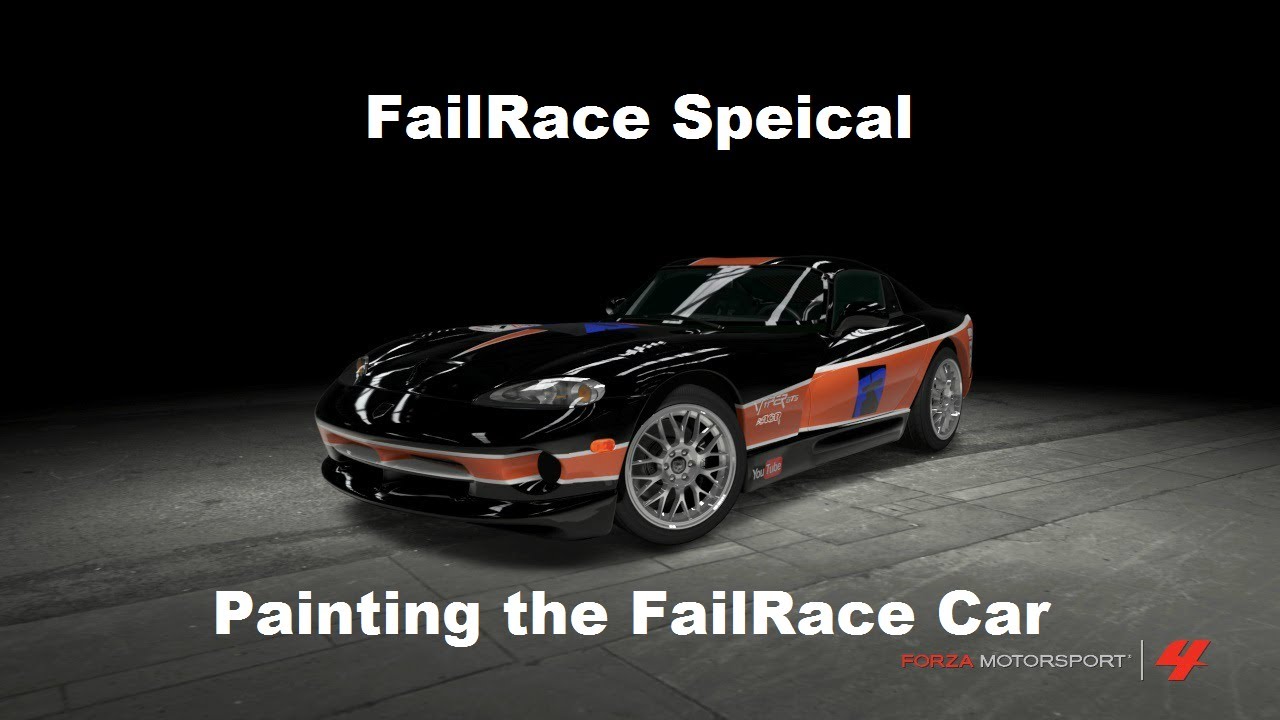 FailRace Special Painting the FailRace Car (Forza 4) - YouTube