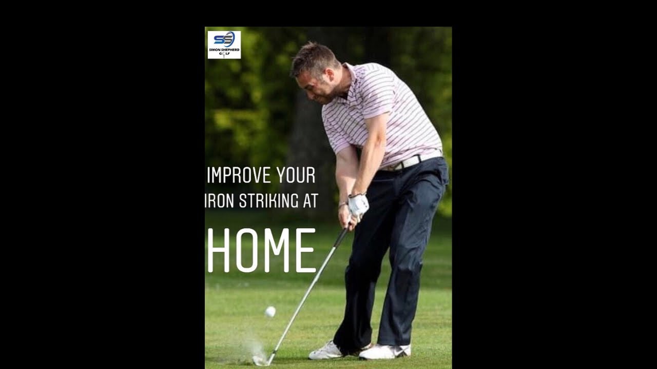 Improve your iron striking at home - Check your strike pattern - YouTube