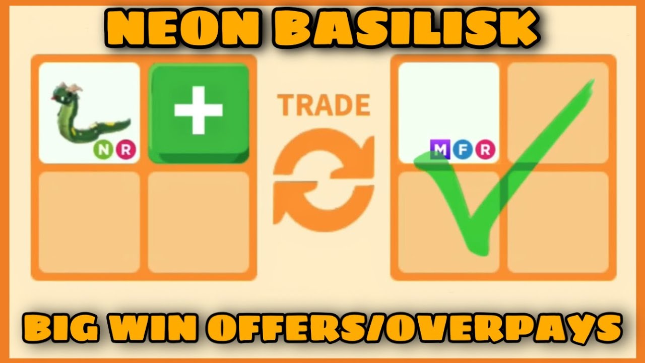 34 OFFERS FOR *NEW* NEON BASILISK!! SO MANY BIG WINS!!😱😱 Adopt me ...