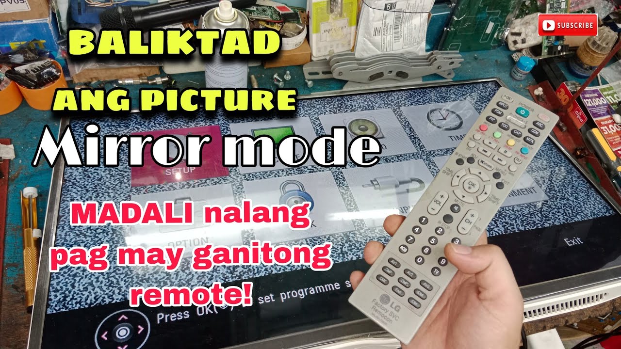 Baliktad na picture Mirror mode problem in led how to fix.. - YouTube