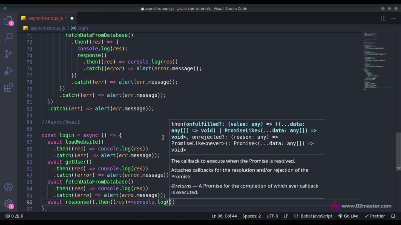 #32 Async and Await Keywords in JavaScript - YouTube