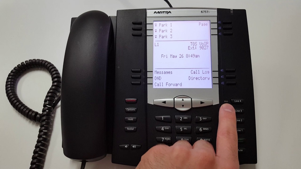 Handling Multiple Incoming Calls on Aastra 6757i & 6755i - YouTube