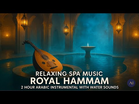 Relaxing Arabic Spa Music: Royal Hammam | 2 Hour Massage (Oud & Qanun)
