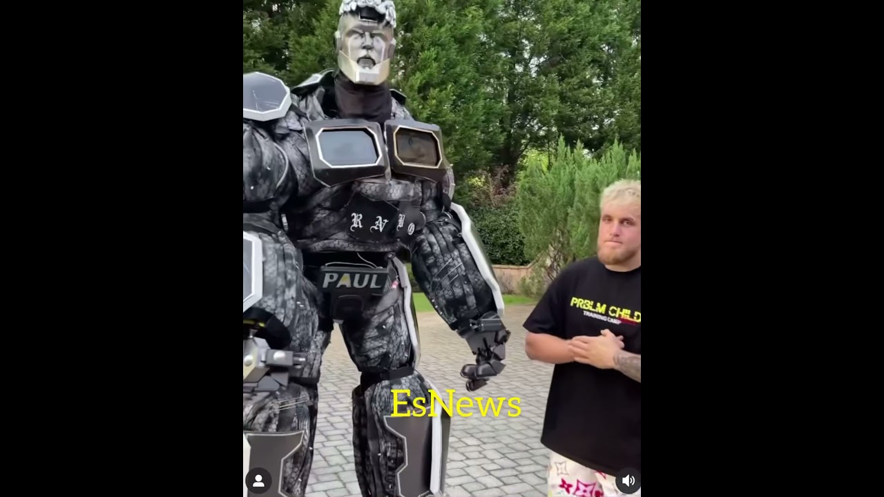 Jake Paul giant robot check it out - YouTube
