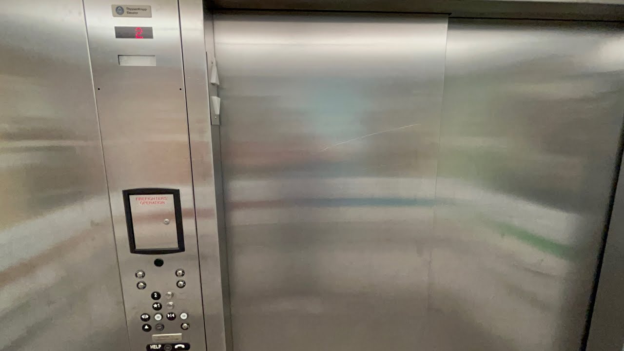 Lovely ThyssenKrupp Hydraulic Elevator @ Menards Oregon Ohio - YouTube