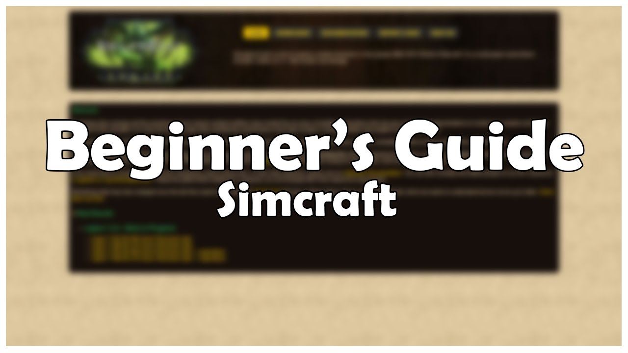 Beginner's Guide to Simcraft - YouTube