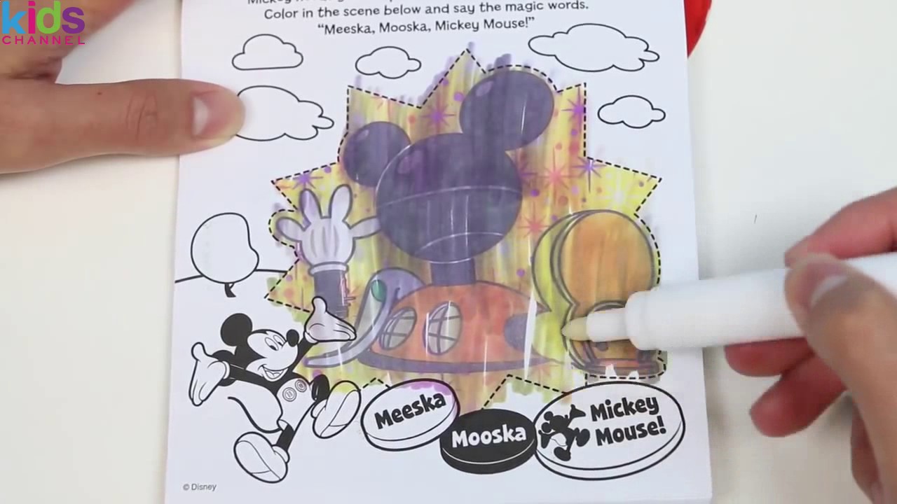 Mickey Mouse Imagine Ink Magic Marker Activity Book Color with Mickey ...