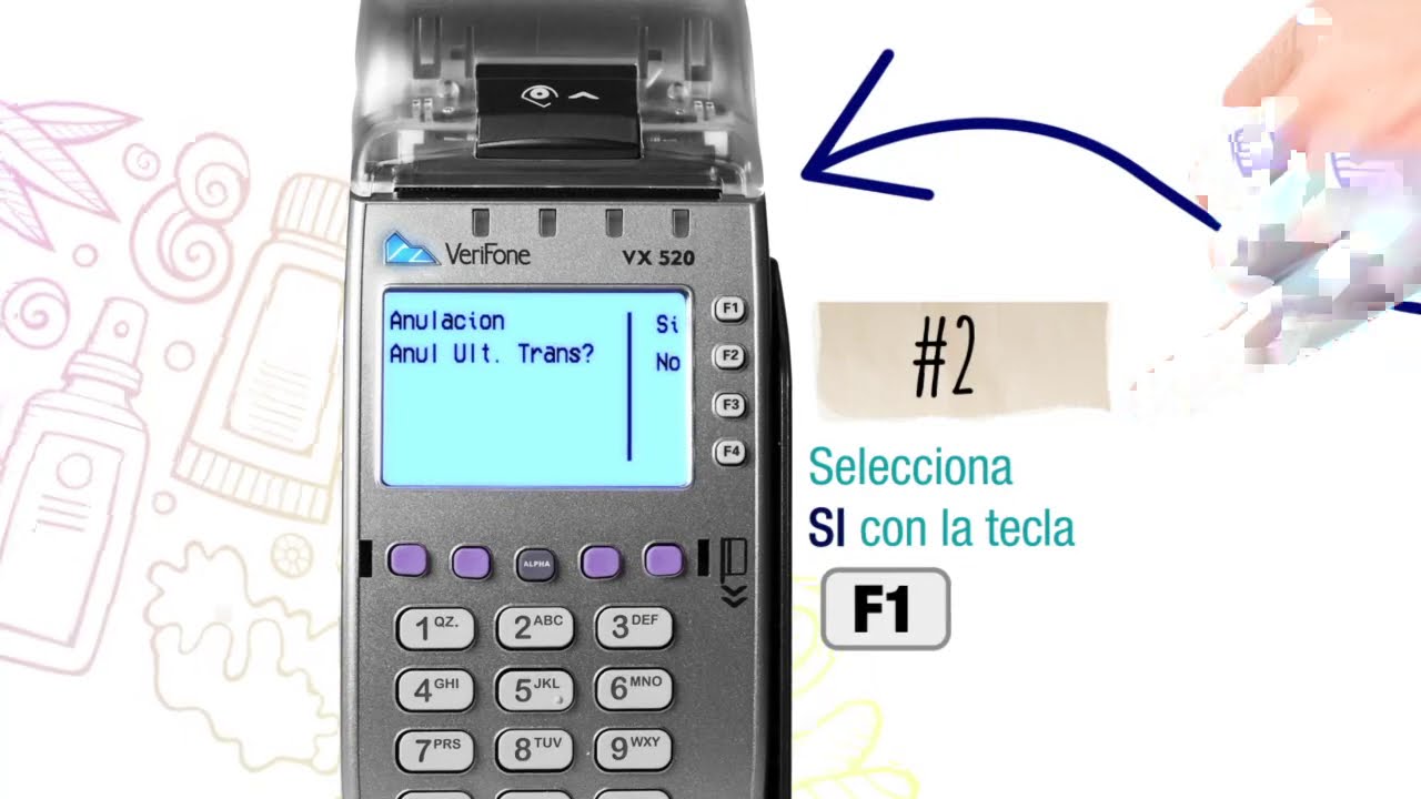¿Cómo anular el último voucher en un equipo (POS) Verifone? - YouTube