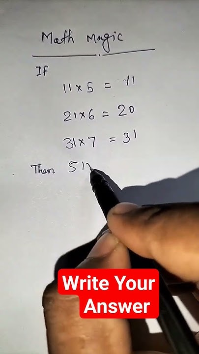 Math Magic, Mathematical Trick, Play With Numbers, #shorts # ...